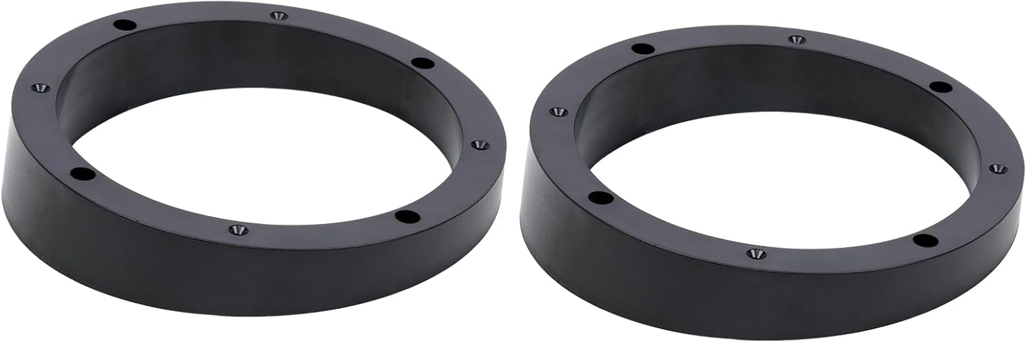 Audiopipe 6-1/2” Beveled Speaker Spacer Ring 3-Pack Universal PVC Moun ...