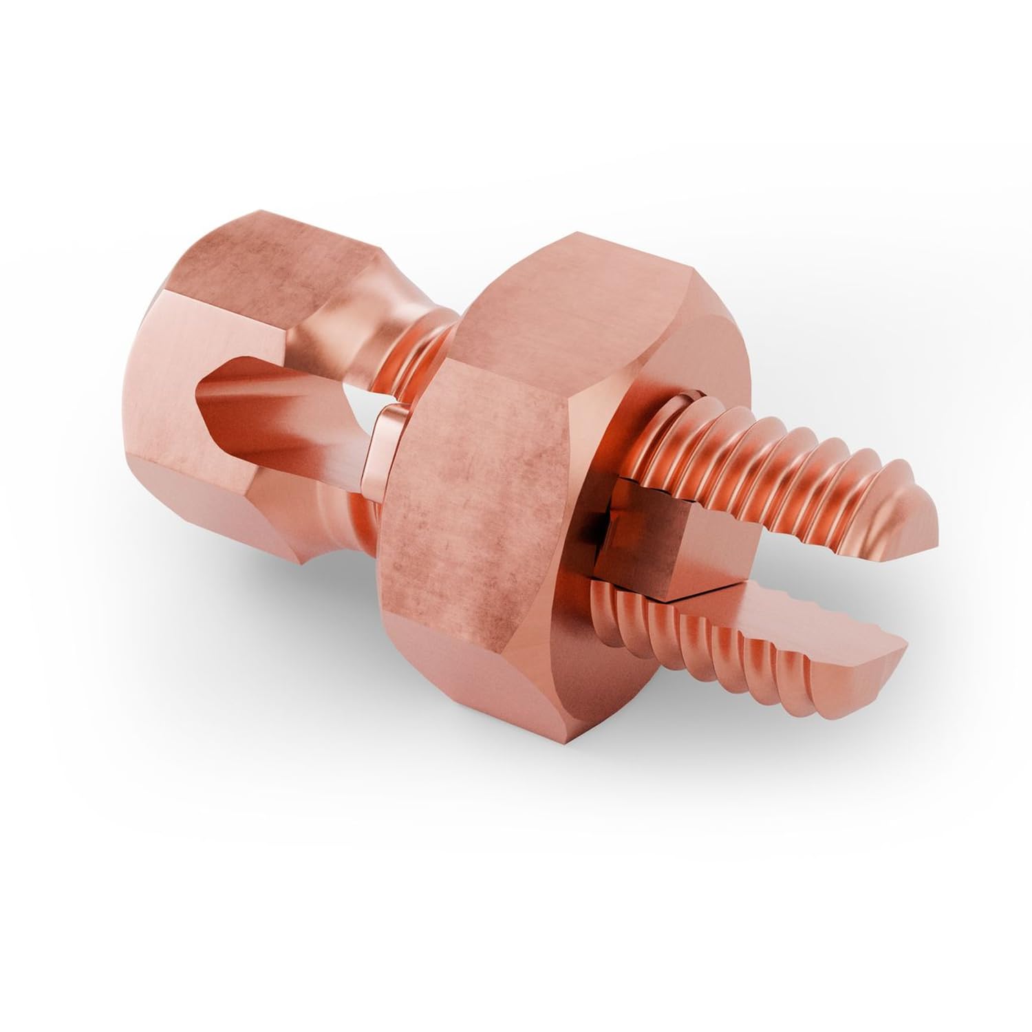 BEST CONNECTIONS High Strength Copper Split Bolt Connectors 4-8 Gauge ...