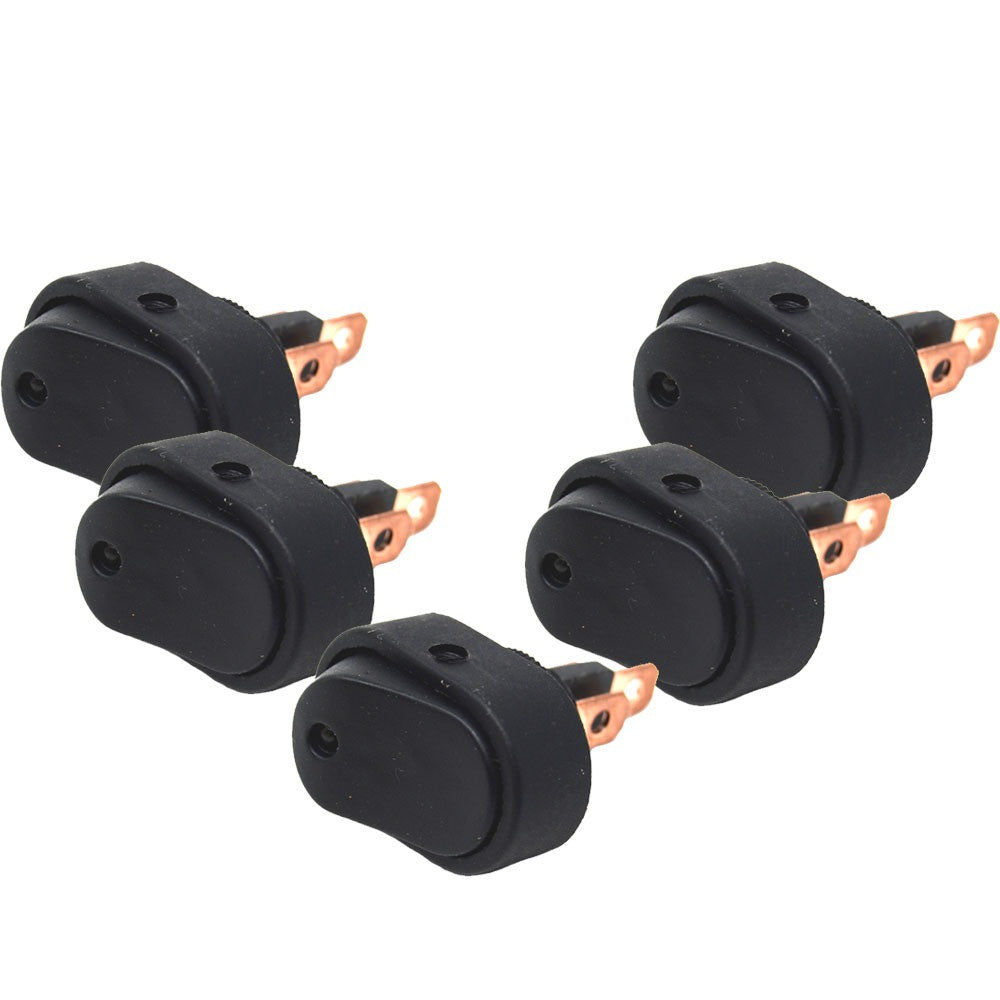Illuminated Oval Rocker Switch 12 Volt On/Off Blue LED 5 Pcs. – Best ...